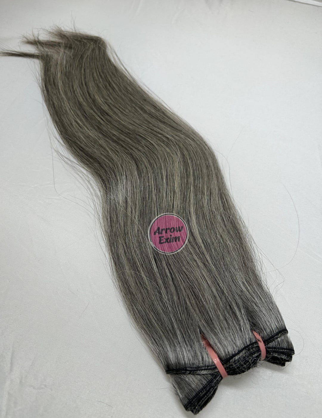 Natural Grey Straight Hair Bundles Made of 100% Human Hair Weave ...