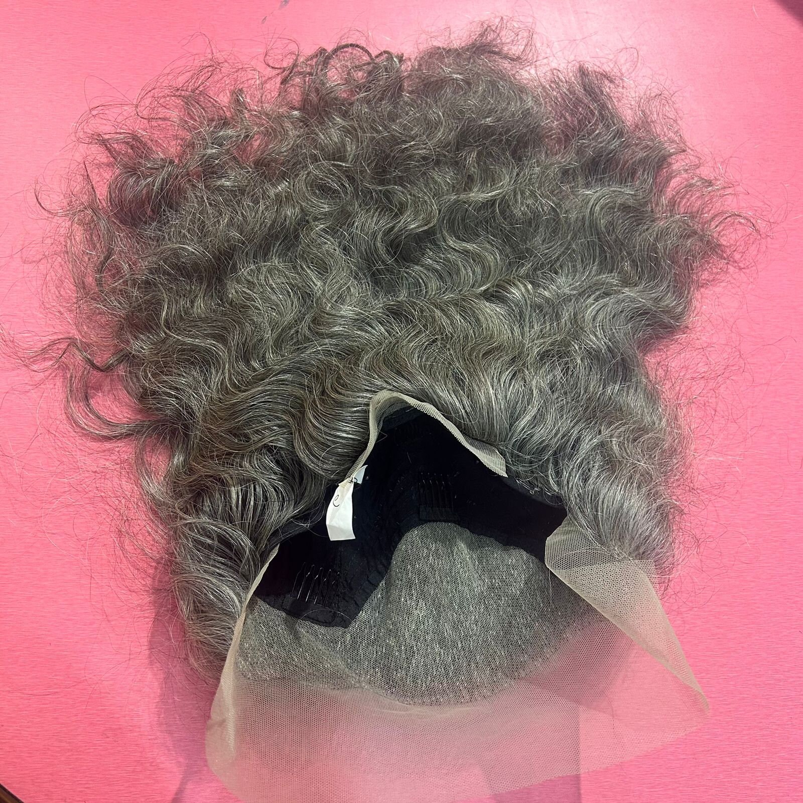Natural Raw Swiss Lace Front Lace Grey Curly Human Hair Wigs - Etsy