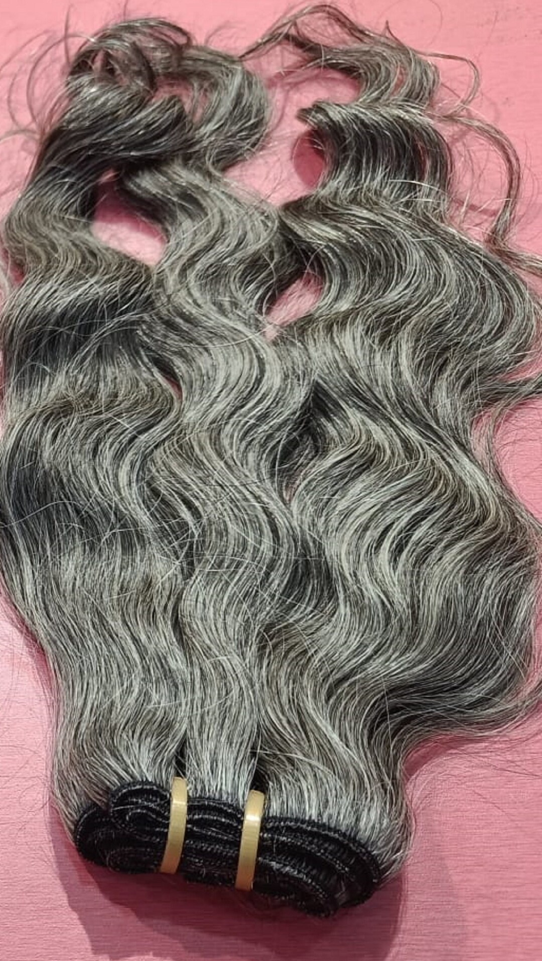 Natural Grey Curly Virgin Human Hair Extensions Pure Gray Hair Double Weft Bundles - Etsy