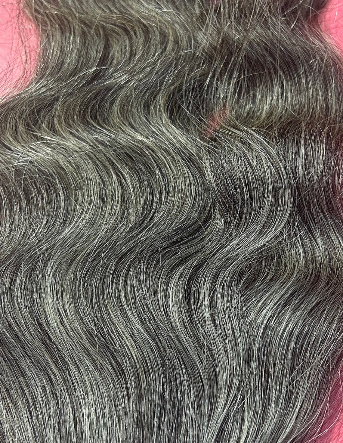 Natural Grey Curly Virgin Human Hair Extensions Pure Gray Hair - Etsy