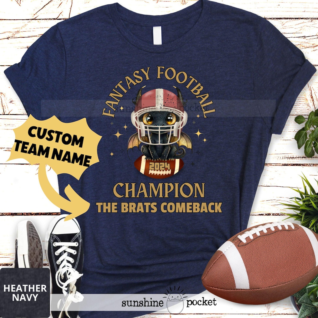 Fantasy Football Dragon Shirt, Custom Team Name, Dragon Helmet Football ...