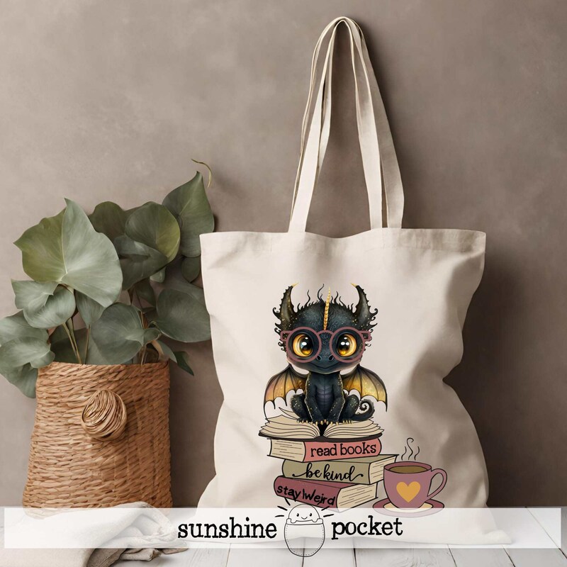 Library Book Bag - Etsy