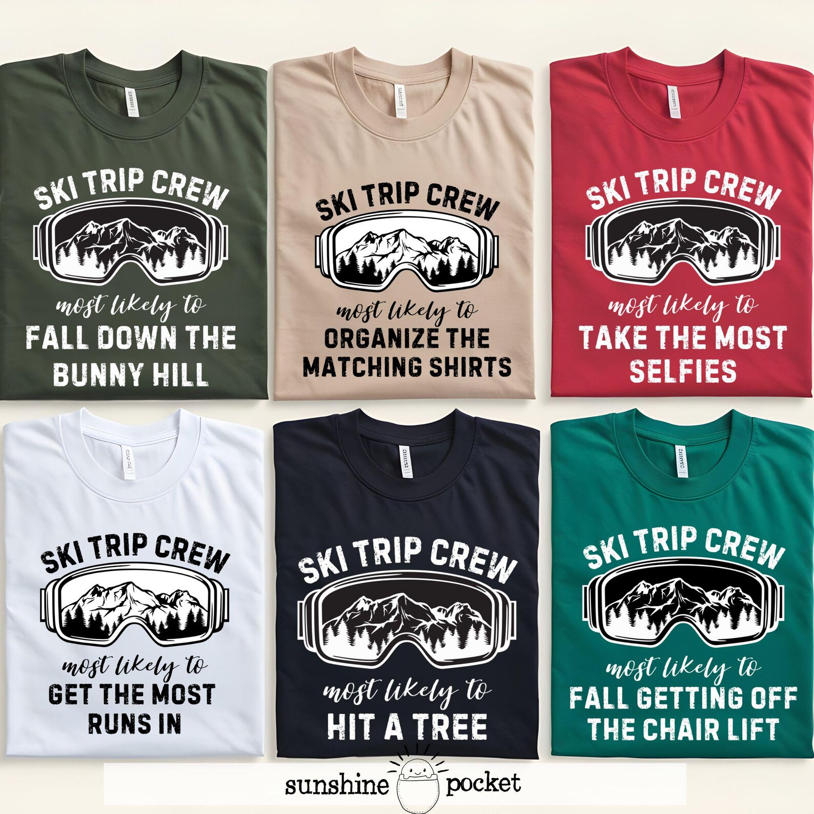 Group Ski Trip Shirts, Family Ski Trip Shirt, Skiing Sweatshirt, Ski ...