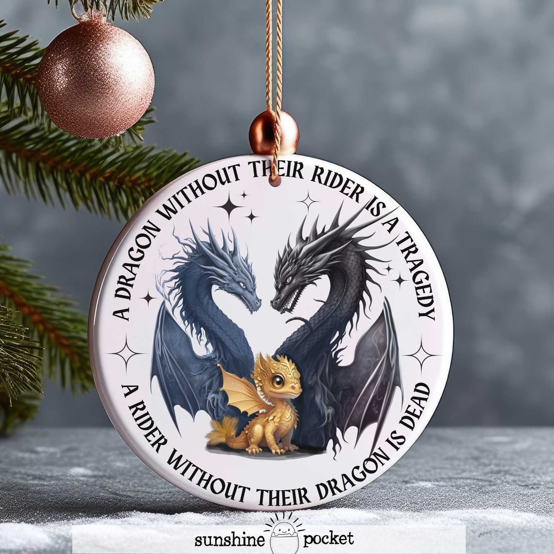 Dragons Christmas Ornament, Three Dragons Ardana, Tarin, 4th Wing ...