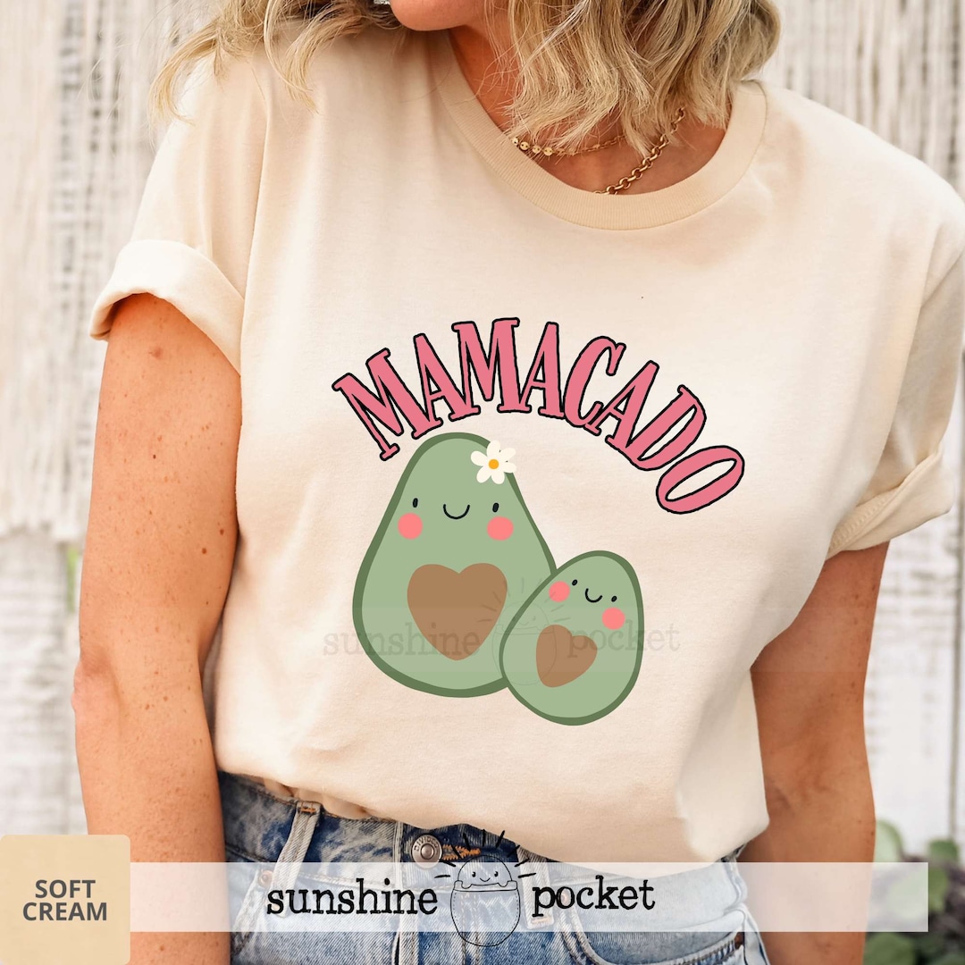 Mamacado Mama Shirt, Cute Avocado Mom Tshirt, New Mom, Vegan Mama ...