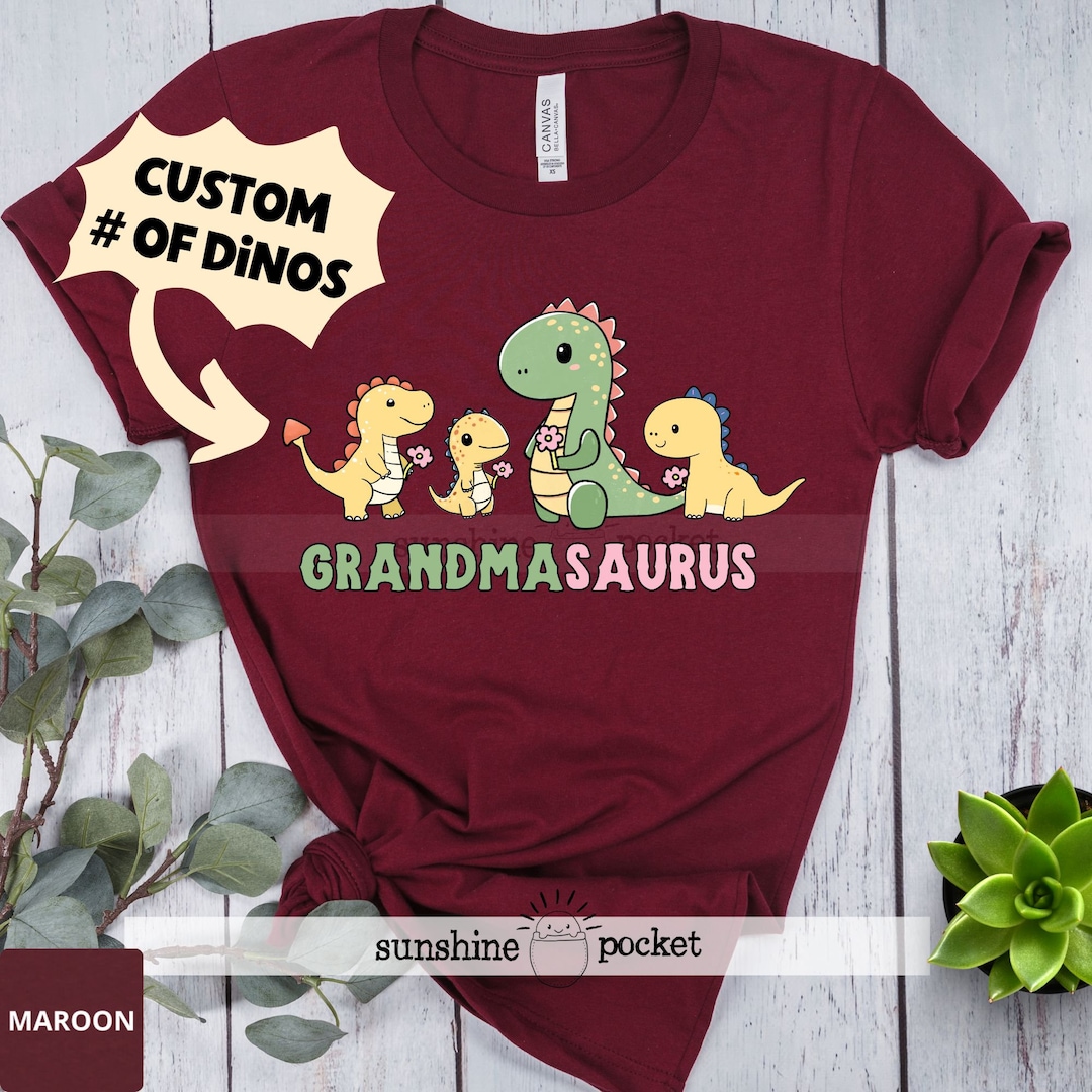 Sweet Grandmasaurus Dinosaur Grandma Shirt, Funny Grandma Mother's Day ...