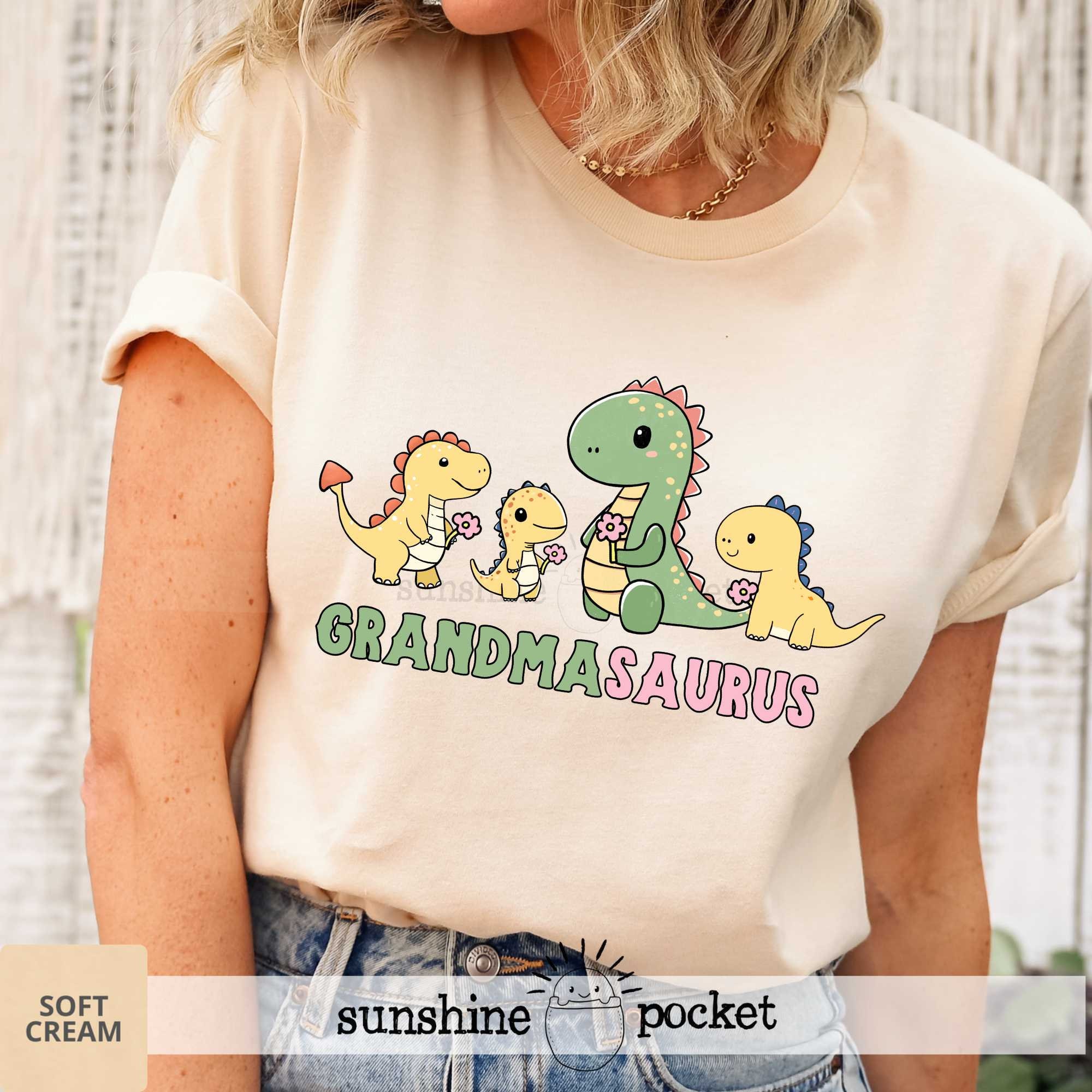 Sweet Grandmasaurus Dinosaur Grandma Shirt, Funny Grandma Mother's Day ...