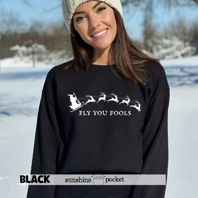Fly You Fools Funny Christmas LOTR Sweater, Gandalf Reindeer Gift ...