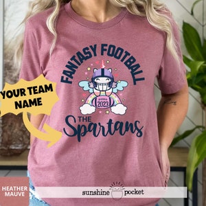Unicorn Fantasy Football Shirt, Custom Team Name, Girly Fantasy ...