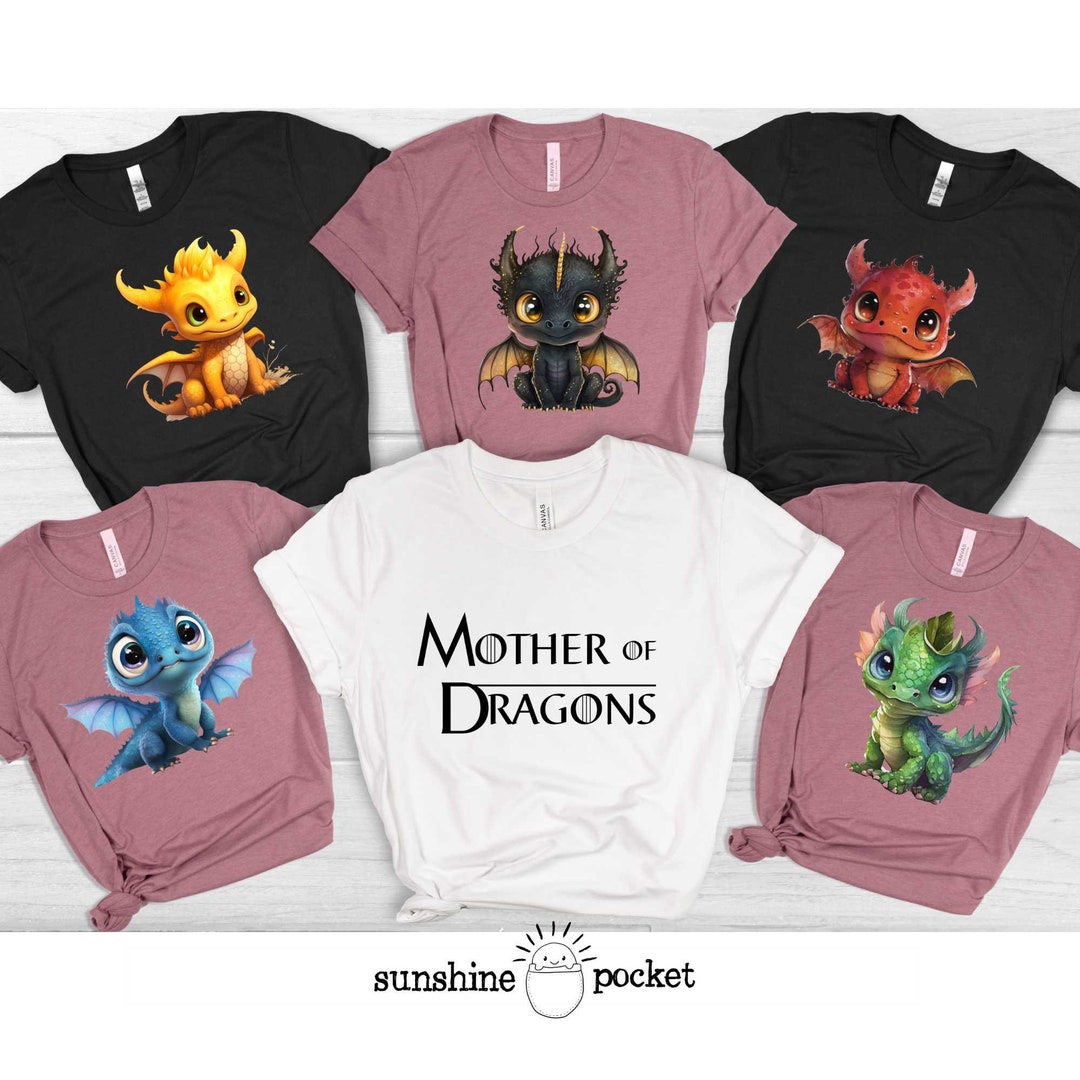Mother of Dragons, Family Dragon Shirts, Funny Mother's Day Family ...