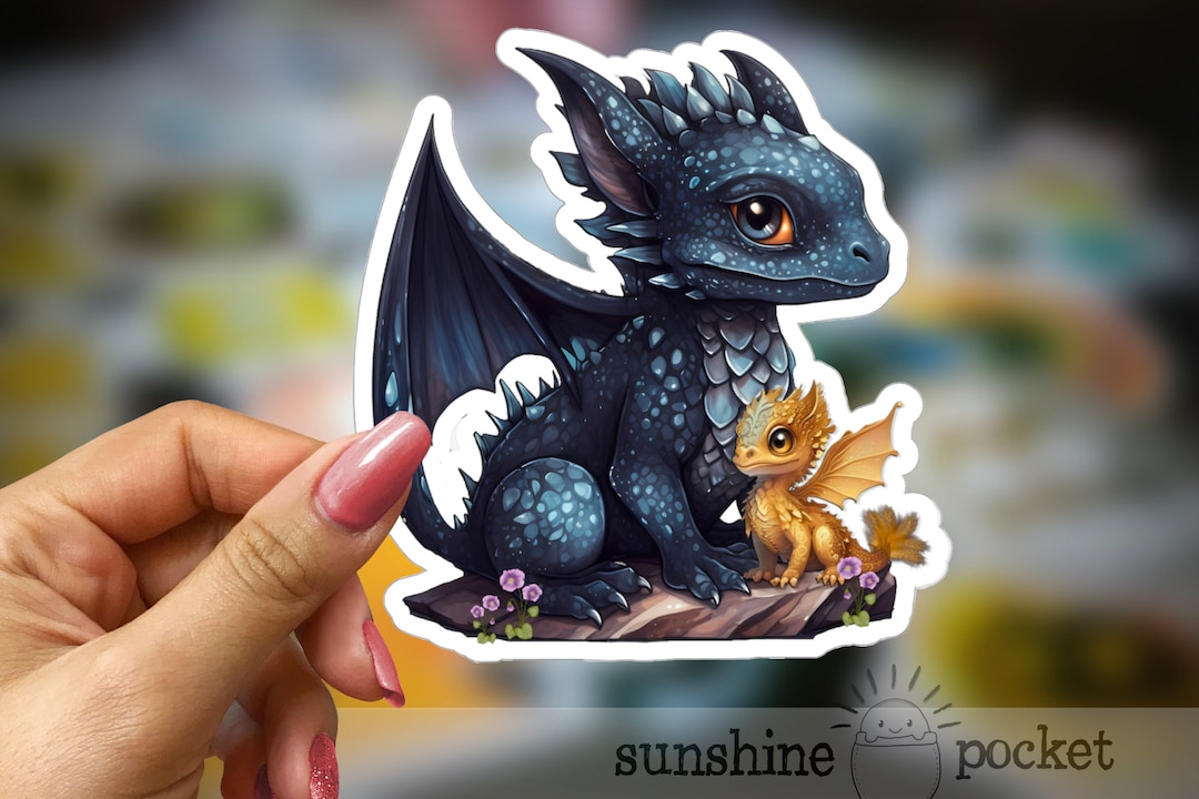 Dragons Sticker, Fantasy, Bookish Laptop Sticker, Booktok, Merch, Wing ...