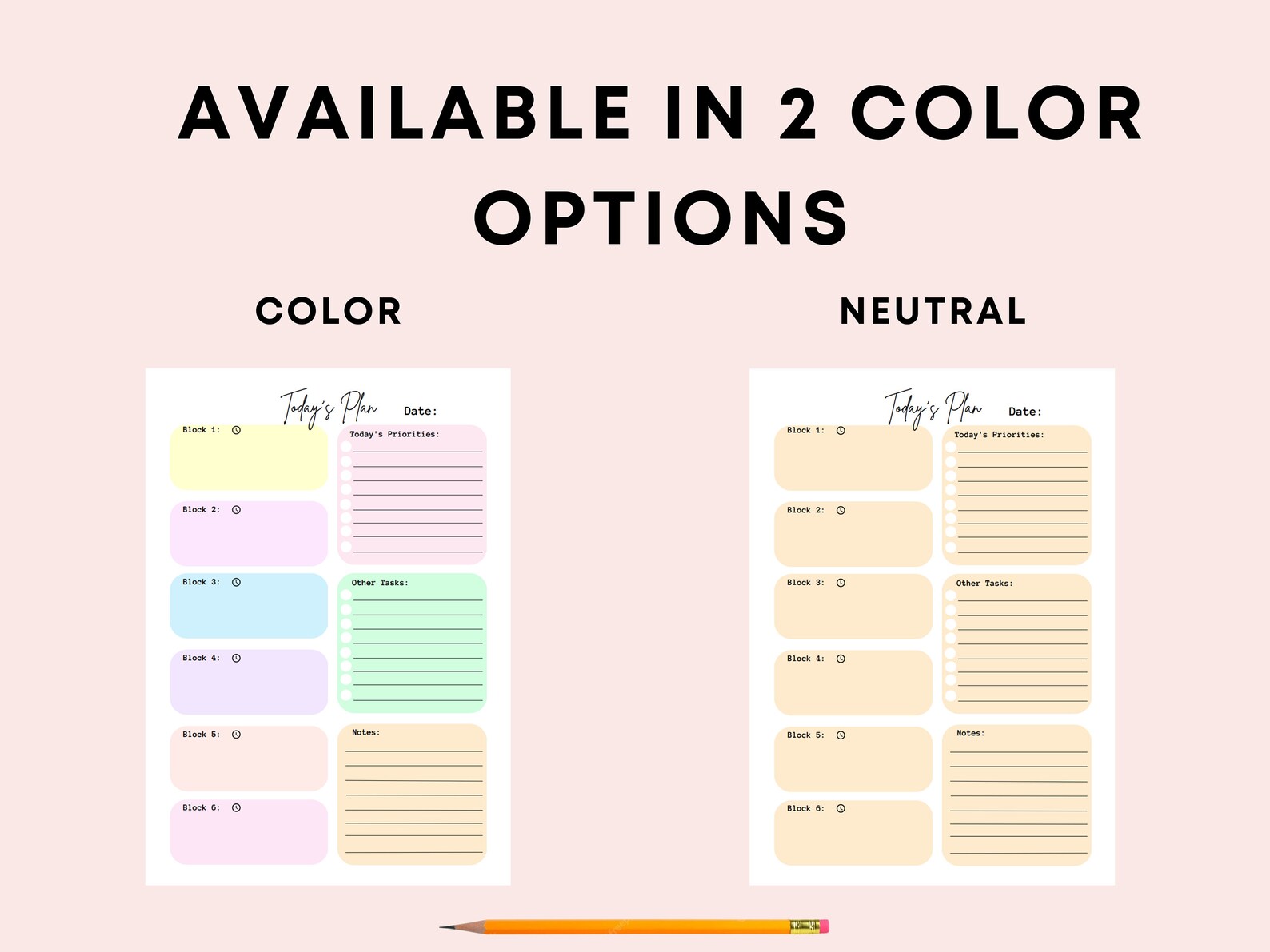 Time Blocking Planner | Printable Time Blocking Planner | Productivity ...