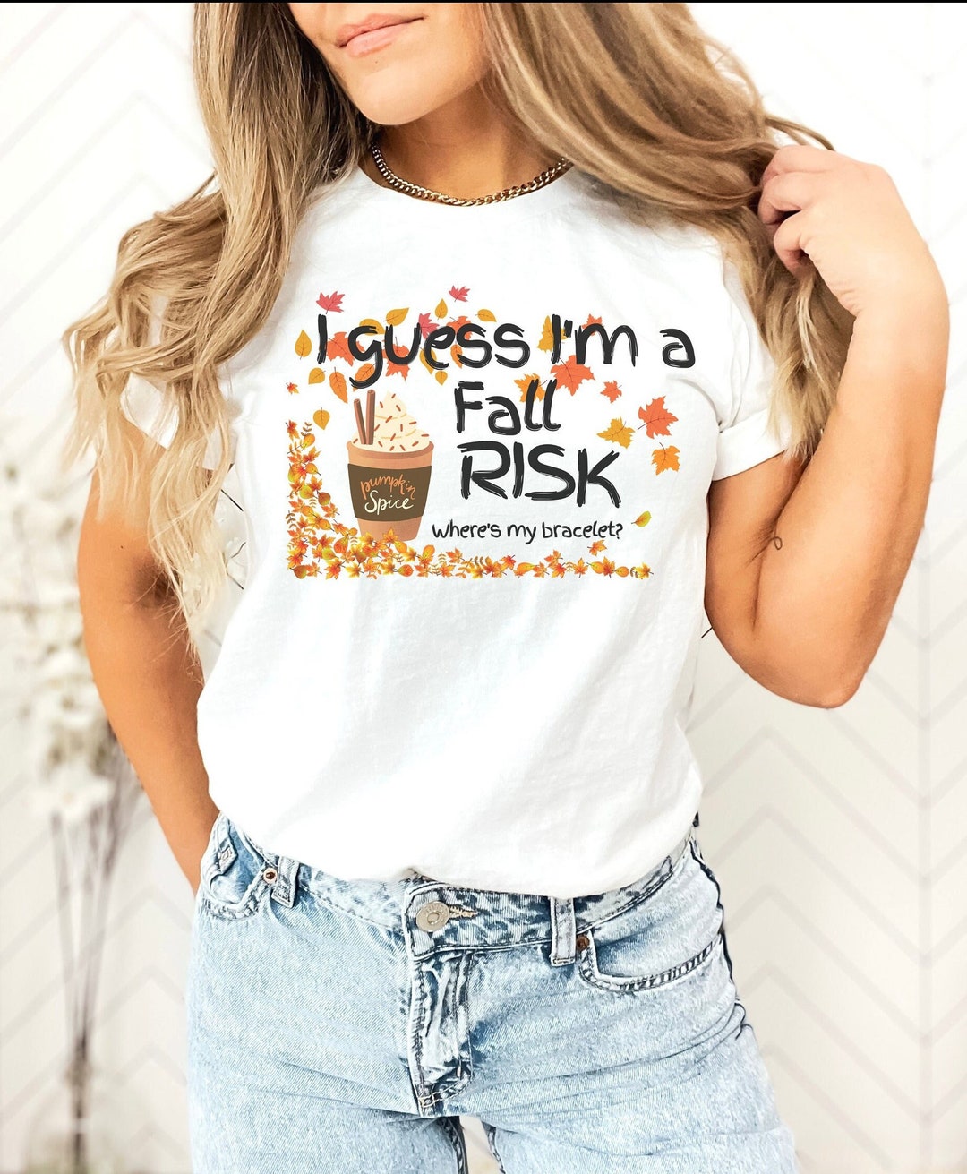 Fall Risk Nurse T-shirt: Autumn Humor, Pumpkin Spice - Etsy