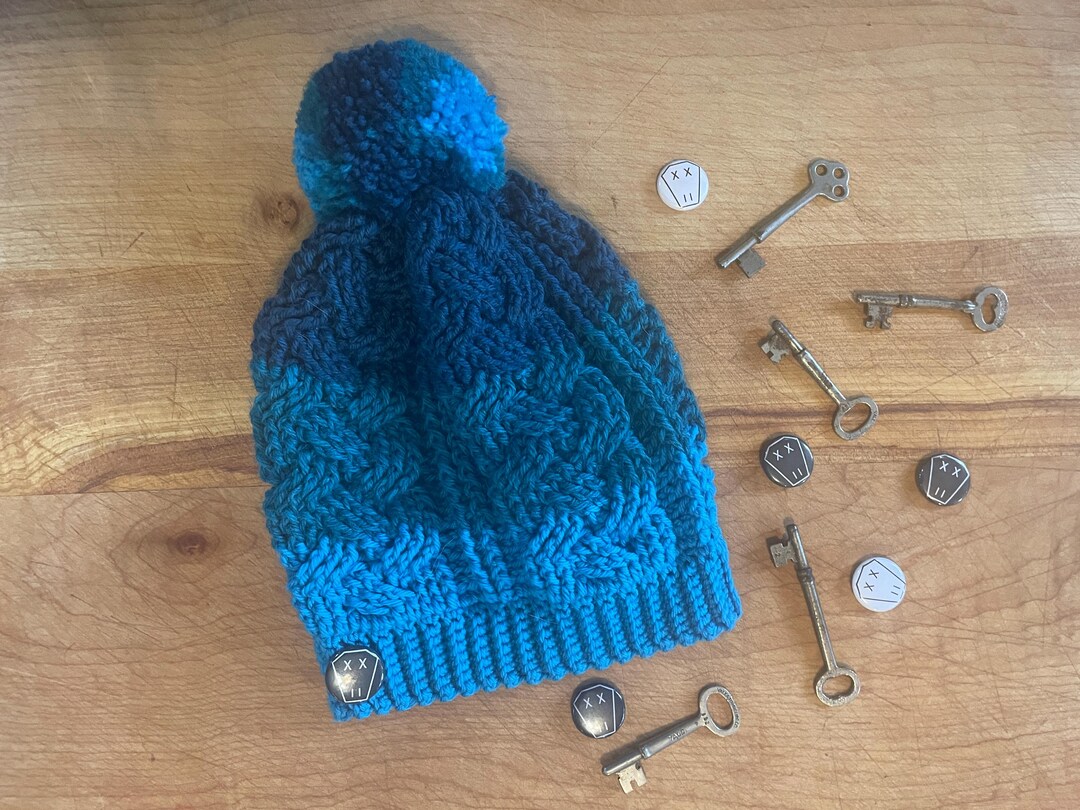 Handmade Color Fade Crochet Merino Wool Toque – Gradient Winter Hat ...