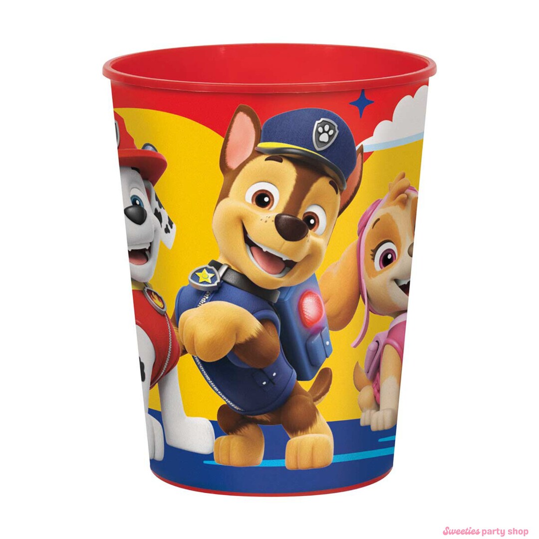 PAW PATROL Cup Plastic Stadium Cup for Birthday Party Favor Paw Patrol ...