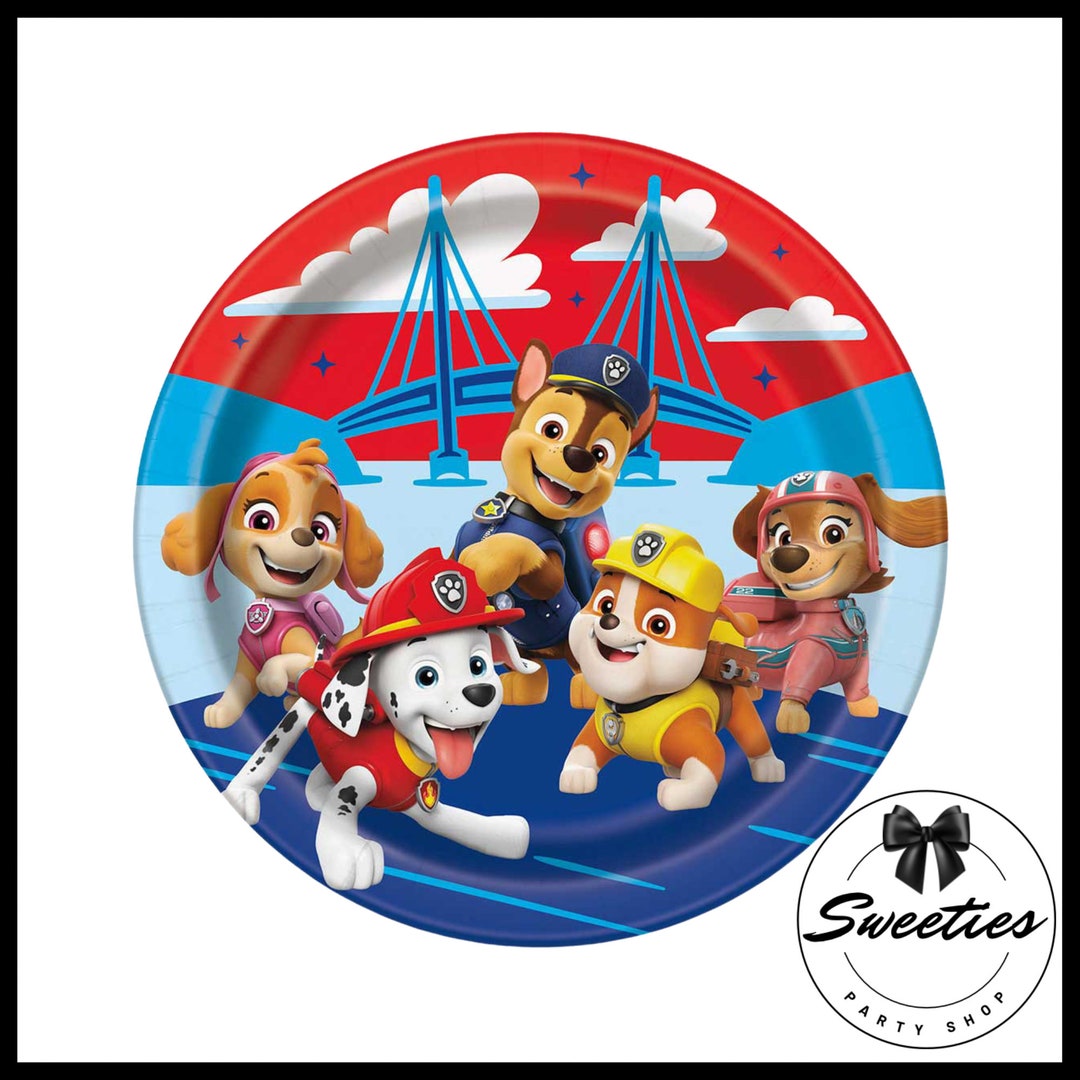 PAW PATROL Paper Plates Party Plates Disposable Plates - Etsy