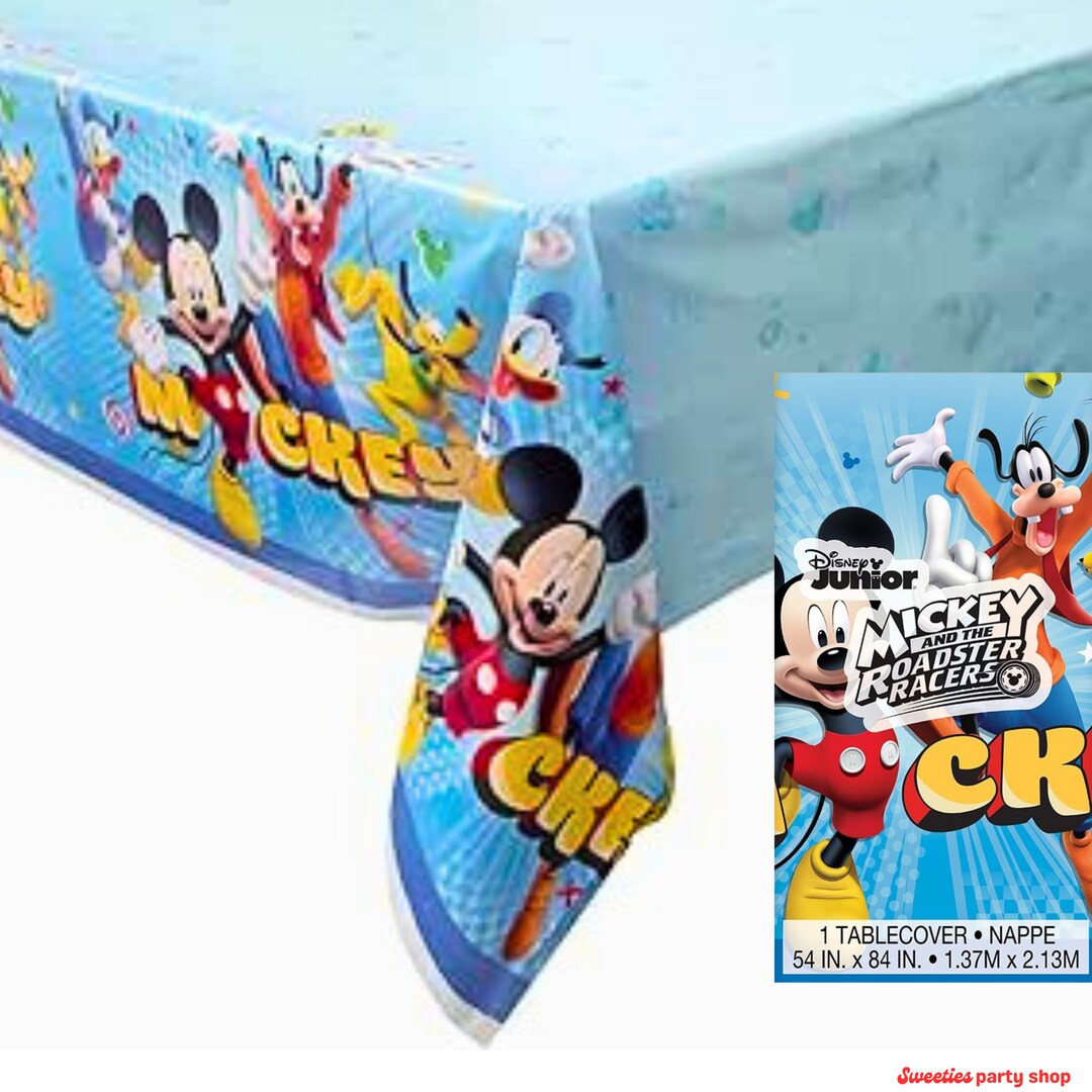 MICKEY MOUSE & the Roadster Racers Plastic Tablecloth - Rectangle ...