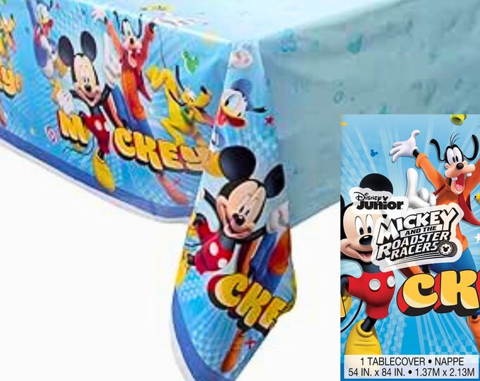MICKEY MOUSE & the Roadster Racers Plastic Tablecloth - Rectangle ...