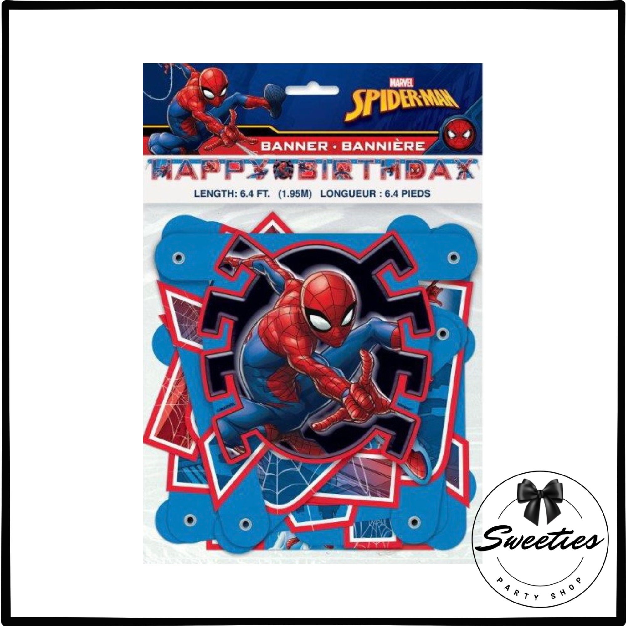 SPIDER-MAN Birthday Banner Spider-man Party Decoration Happy - Etsy