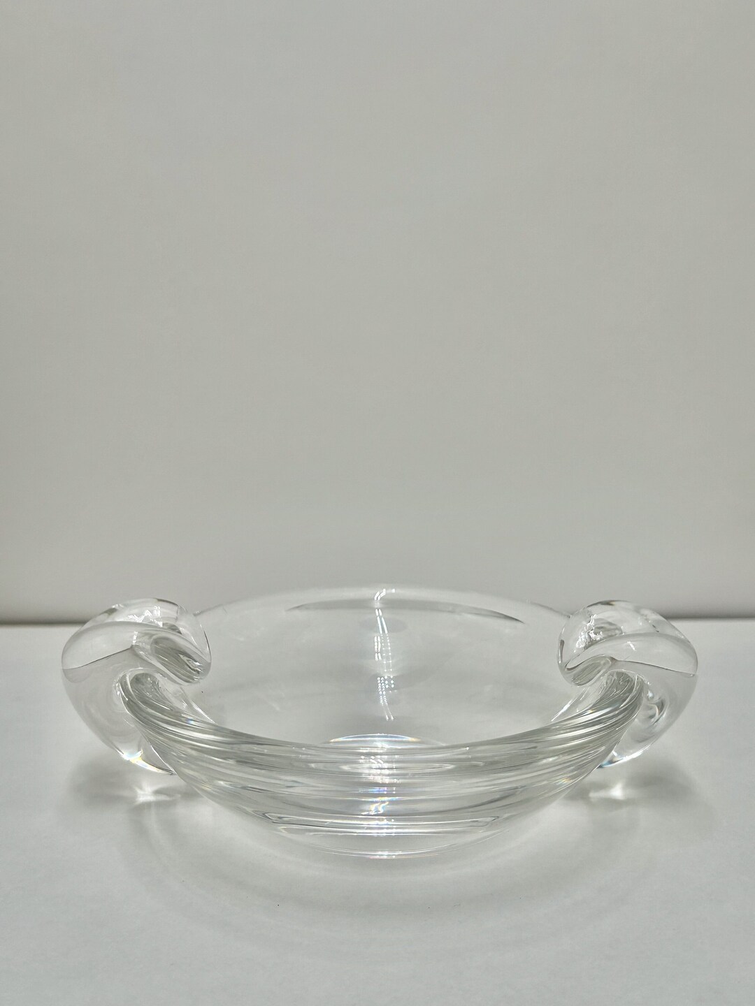 Steuben Glass Mid Century Signed Dual Ashtray - Etsy