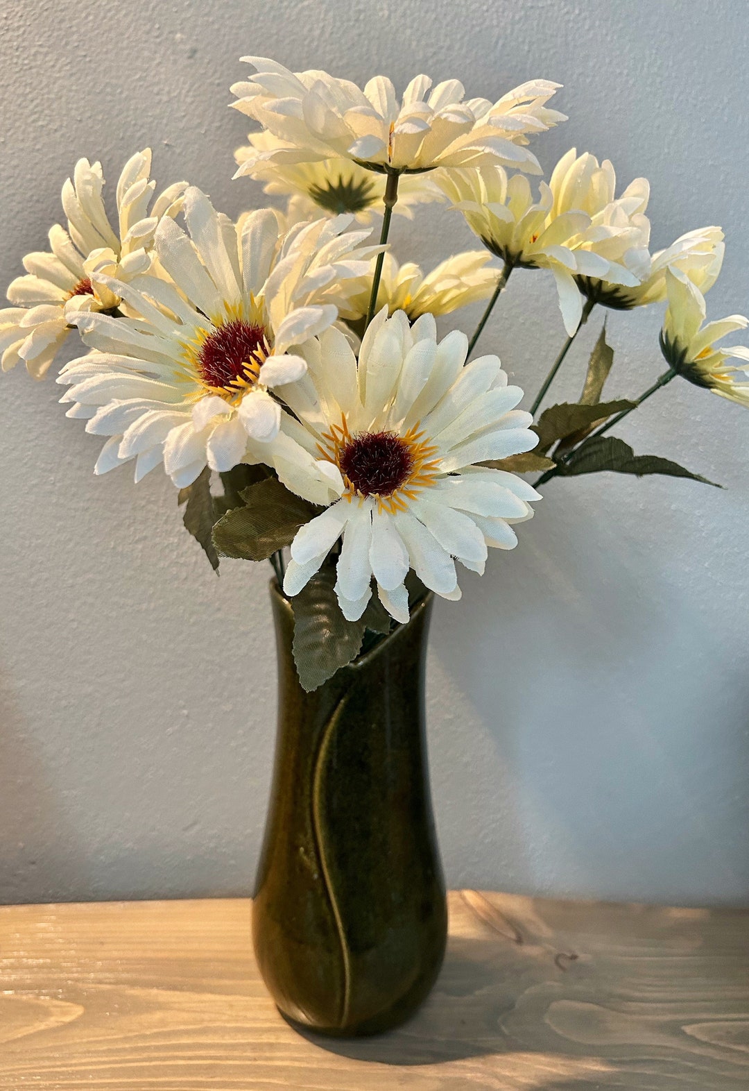 Mccoy Tulip Vase Floraline in Dark Green Color - Etsy