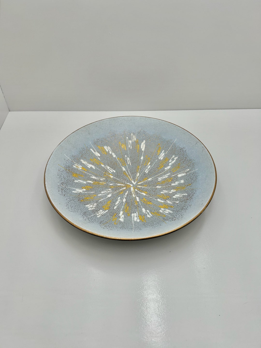 Atomic Pattern West German Large Gray Pottery Bowl - Etsy