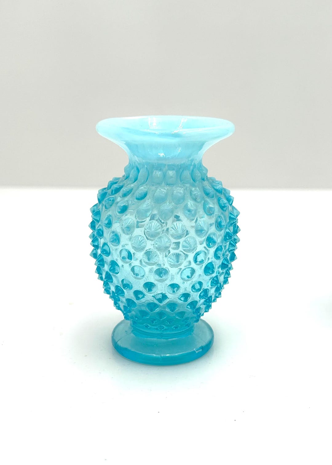 Choice of Fenton Blue Opalescent Hobnail Mini Bud Vase - Etsy