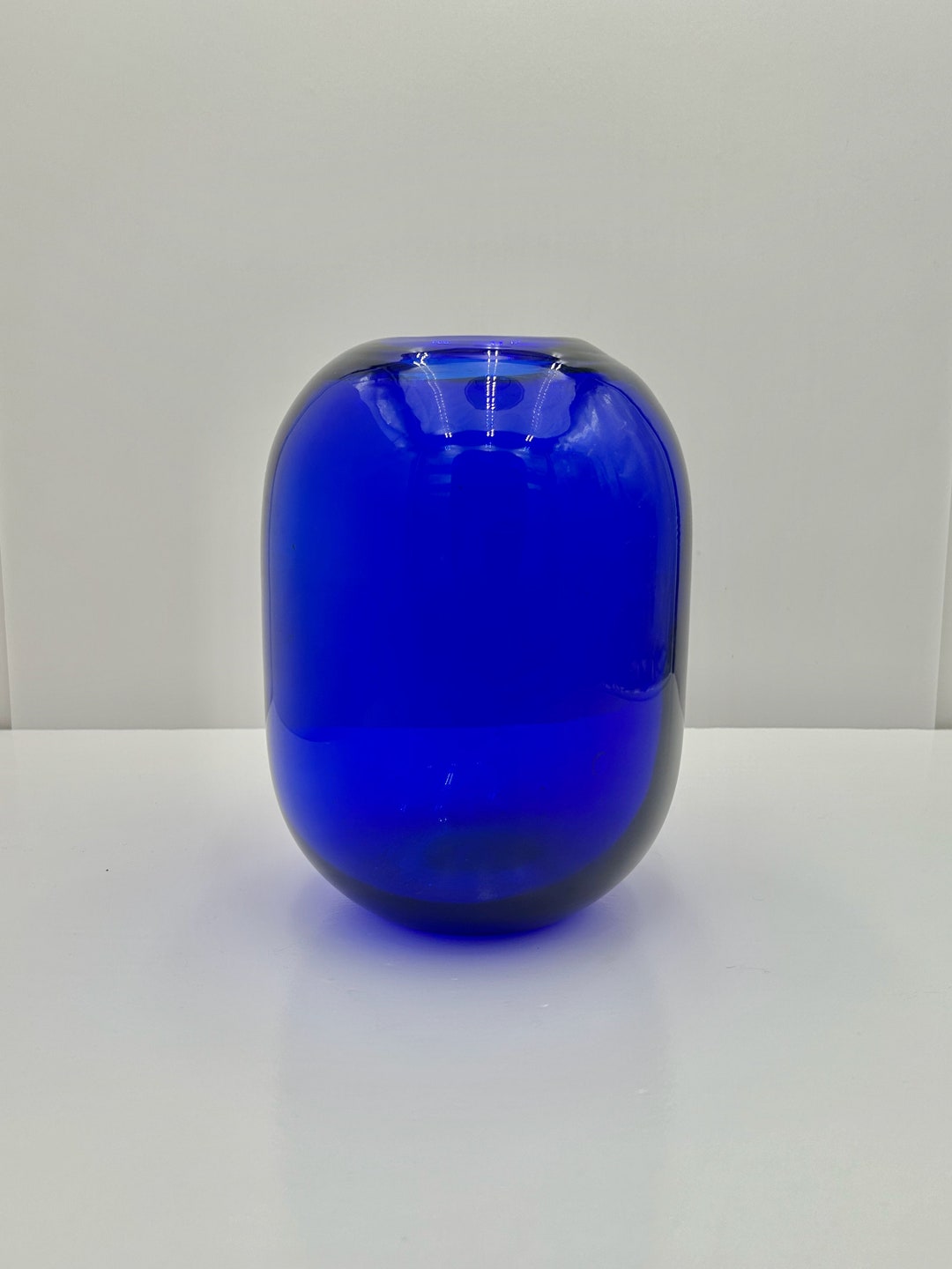 Blenko Cobalt Blue Small Size Pill Vase 8016S - Etsy