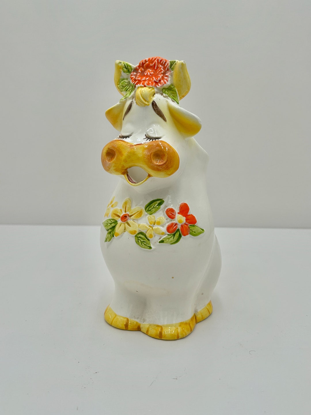 Lefton Bossie Geo. Lefton Large Vintage Ceramic Creamer - Etsy