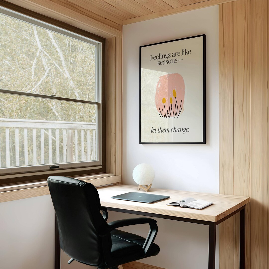 Feelings Are Like Seasons Print, Mental Health Poster (digital Download ...