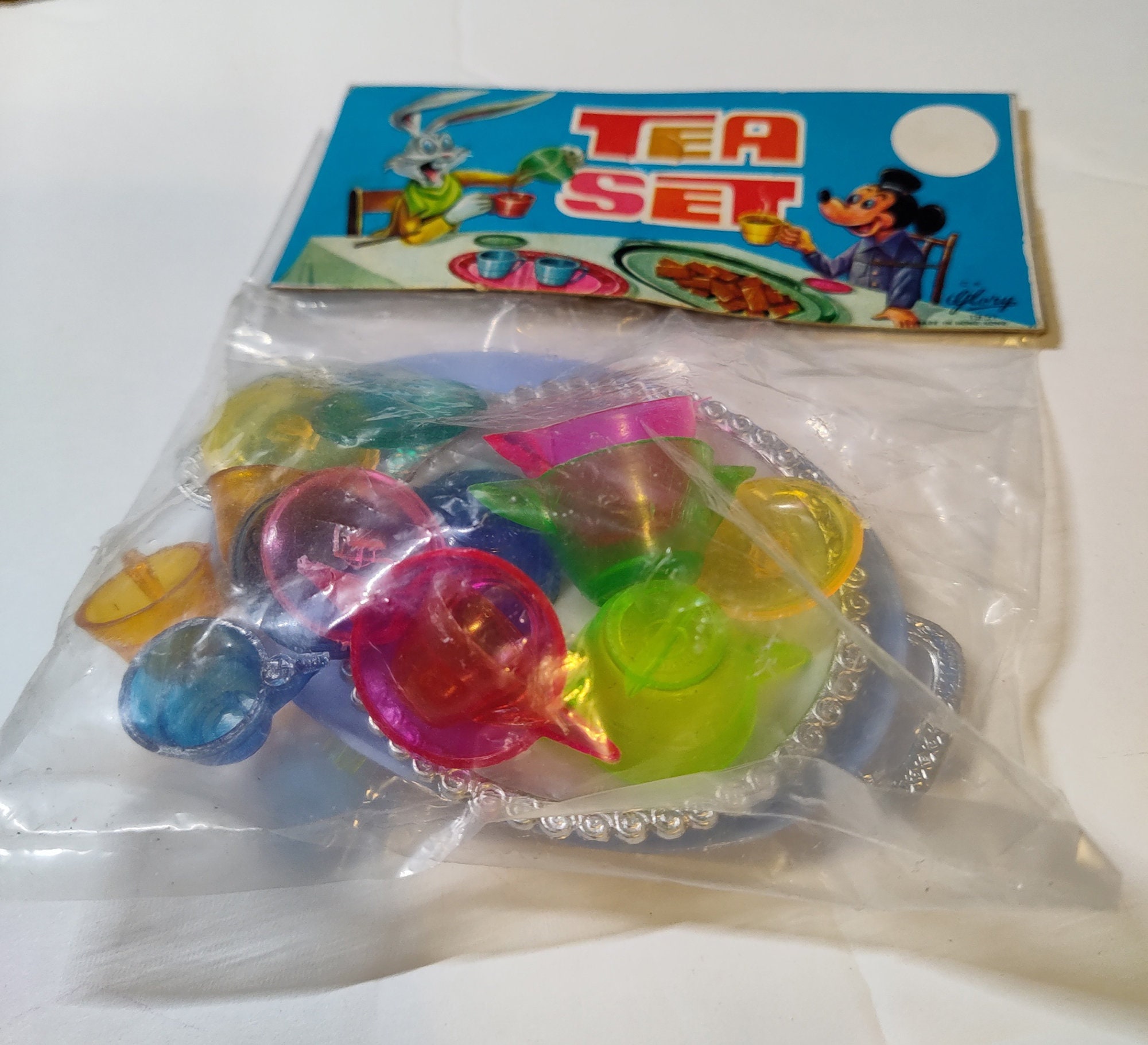 Circa 1950's Miniature Plastic Tea Set Made in Hong Kong. - Etsy