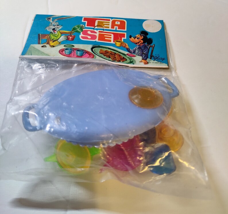 Circa 1950's Miniature Plastic Tea Set Made in Hong Kong. - Etsy