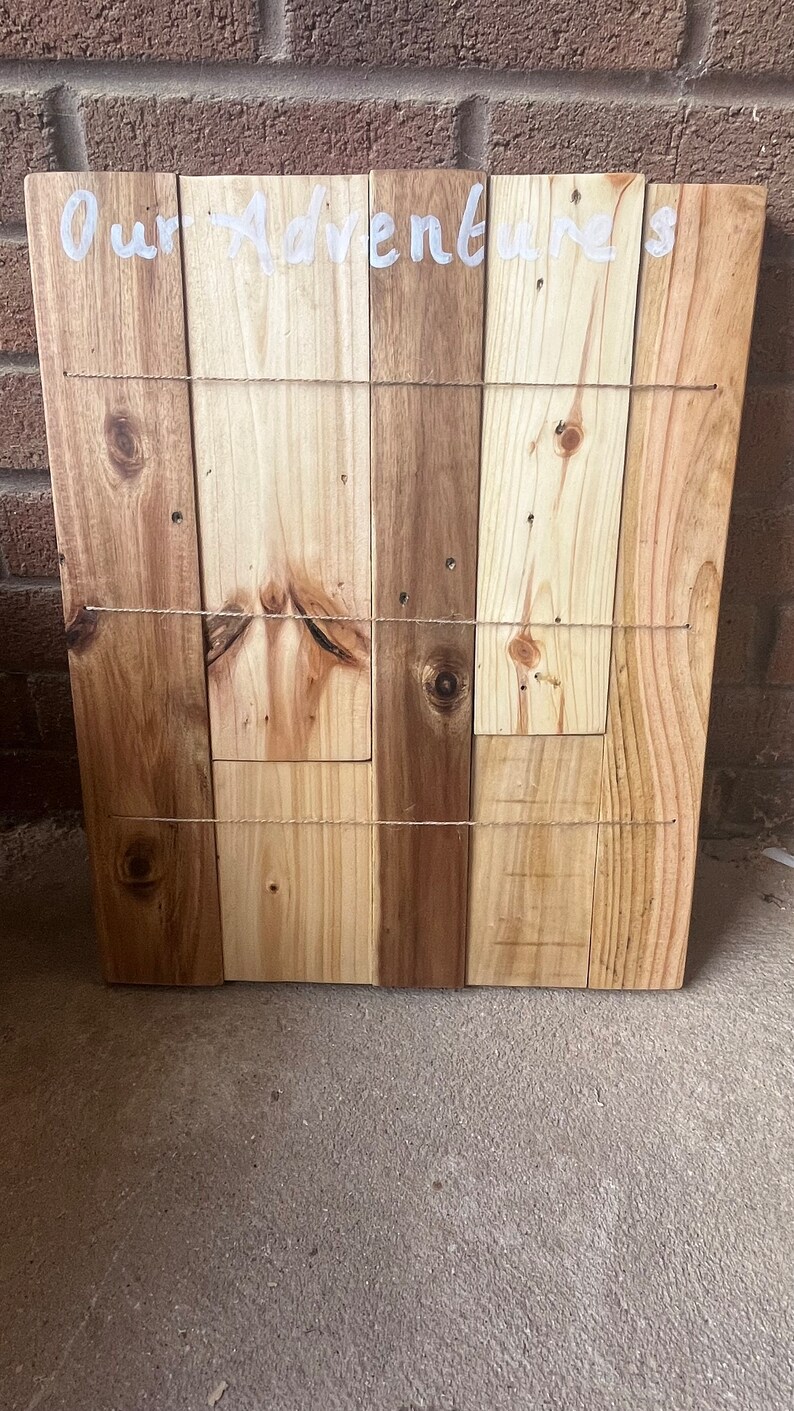 Picture Memory Board Handmade From Recycled Timber - Etsy