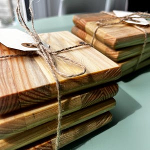 The "5 Counties Cheese" Pallet Wood Handmade Coasters - Etsy
