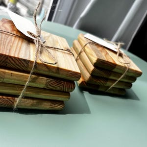 The "5 Counties Cheese" Pallet Wood Handmade Coasters - Etsy
