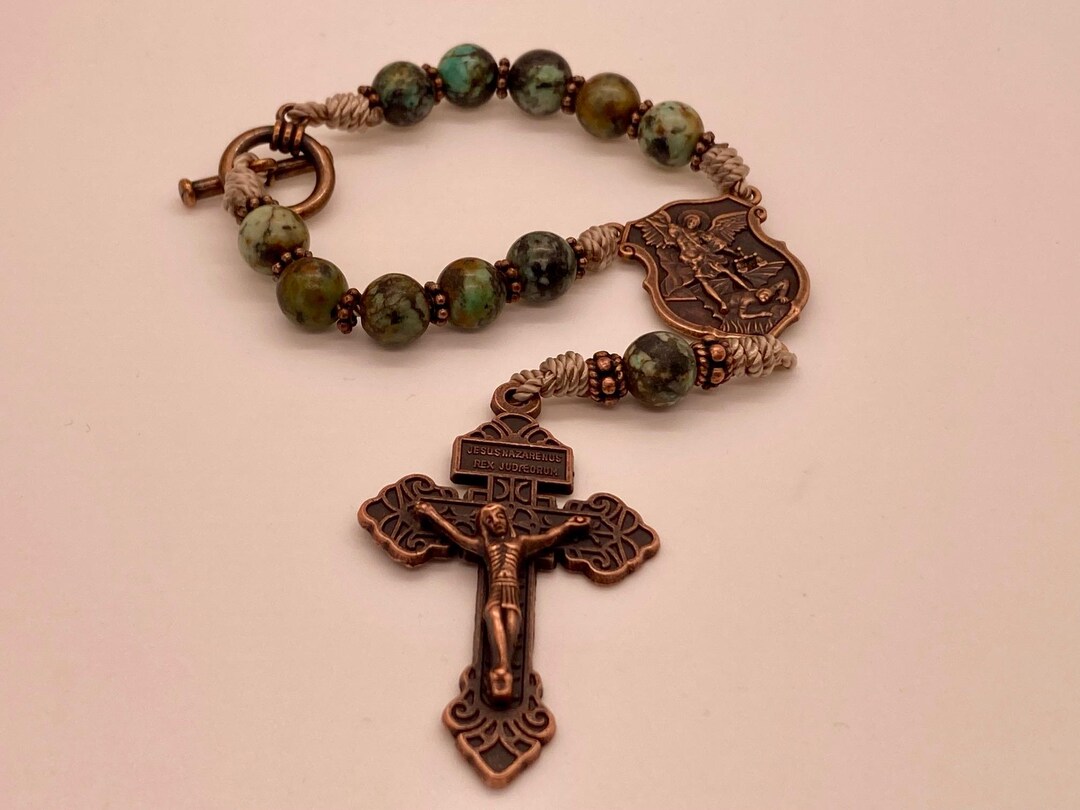 Saint Michael the Archangel Car Rosary ~ Auto Rosary~ Catholic Gift ...