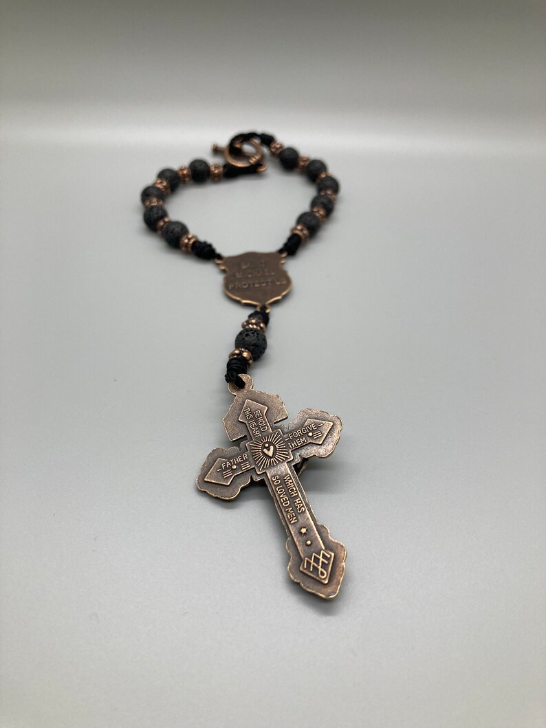 Saint Michael the Archangel Car Rosary Auto Rosary Catholic Gift ...