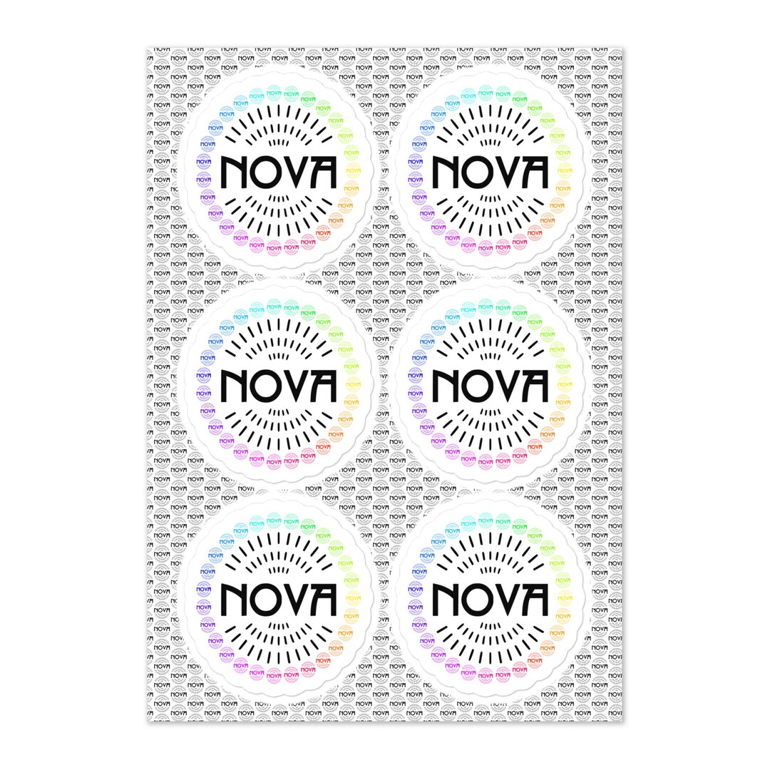 STICKERS - Clone Set of 6 "nova Logo", Printed on A Glossy A5 Lables ...