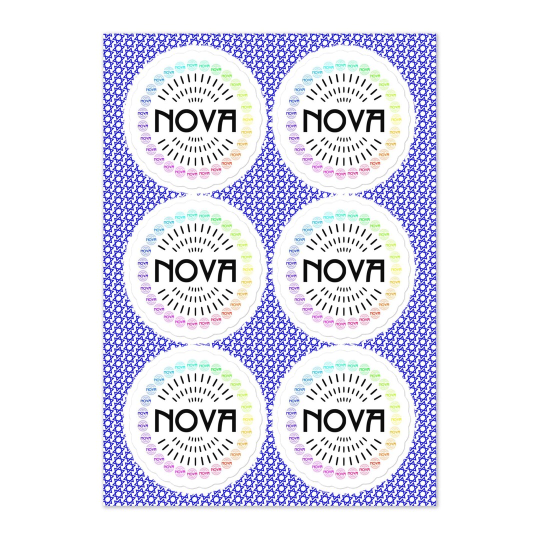 STICKERS Clone Set of 6 nova Logo, Printed on A Glossy A5 Lables Sheet ...