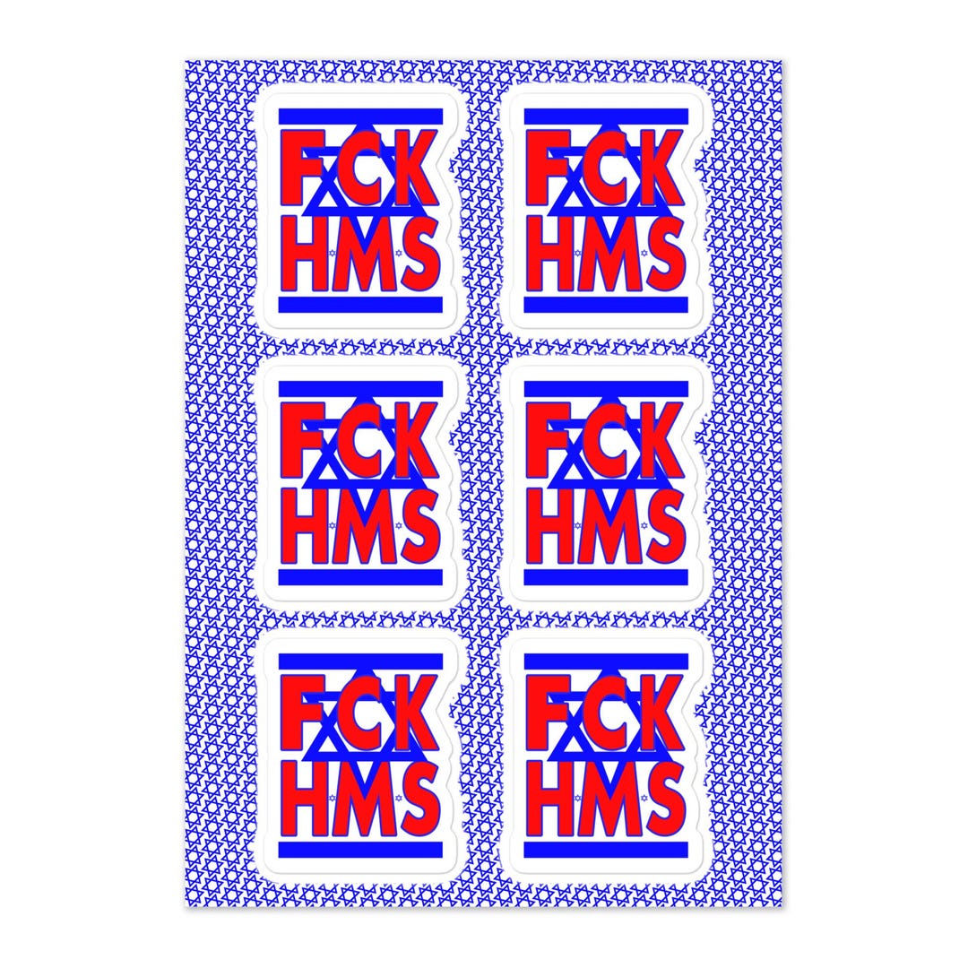 STICKERS Clone Set of 6 fck Hms, Printed on A Glossy A5 Lables Sheet ...