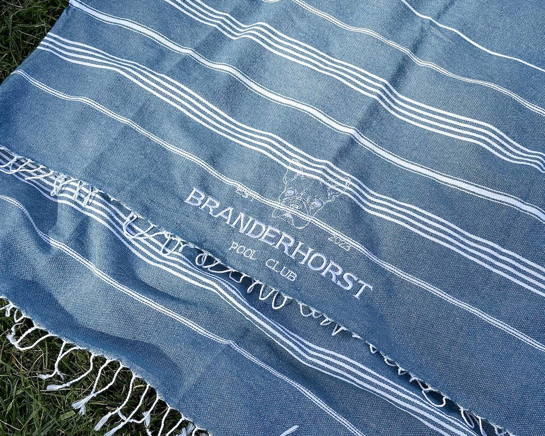 LOGO Personalized Beach Towel 40x70", MONOGRAMMED Towels, Beach Towel ...