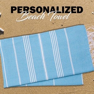 LOGO Personalized Beach Towel 40x70", MONOGRAMMED Towels, Beach Towel ...