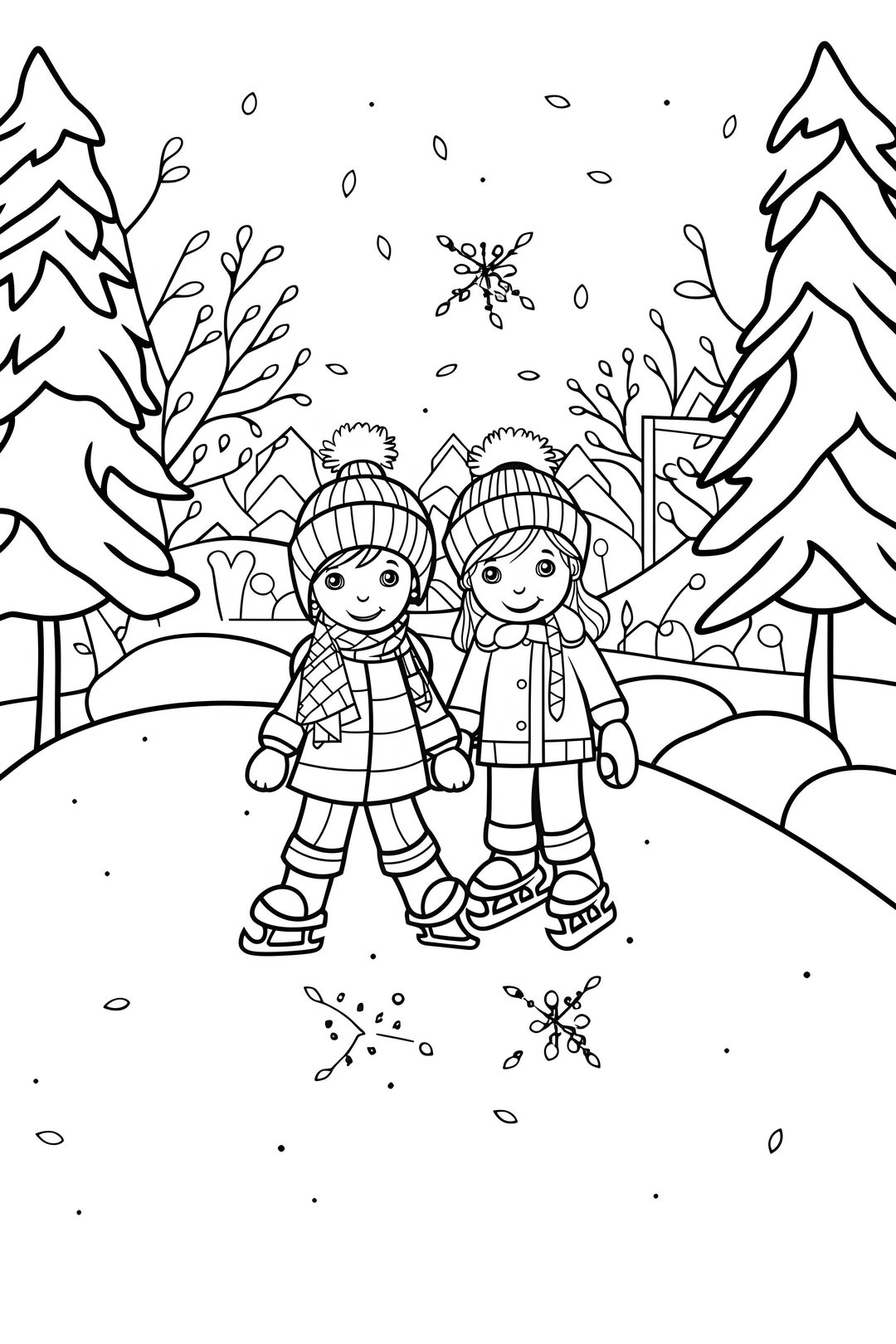 Click and Download Now Enchanted Christmas Coloring Pages Abstract ...