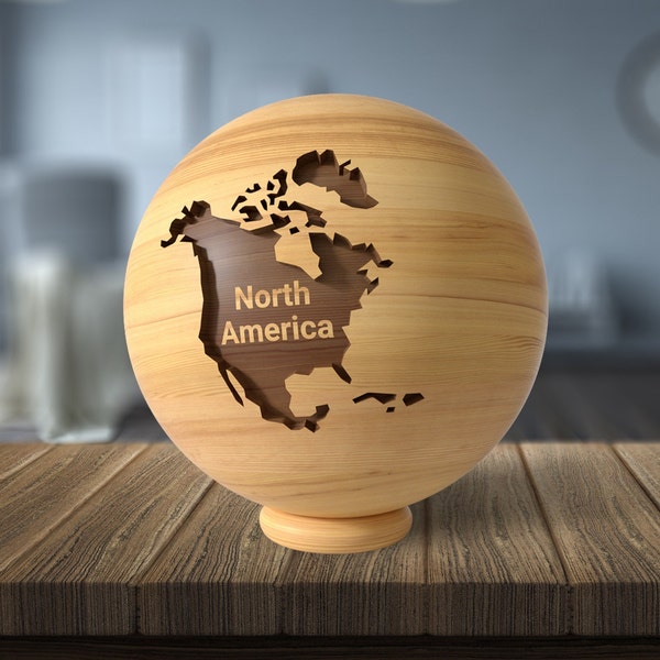 3d Map North America - Etsy
