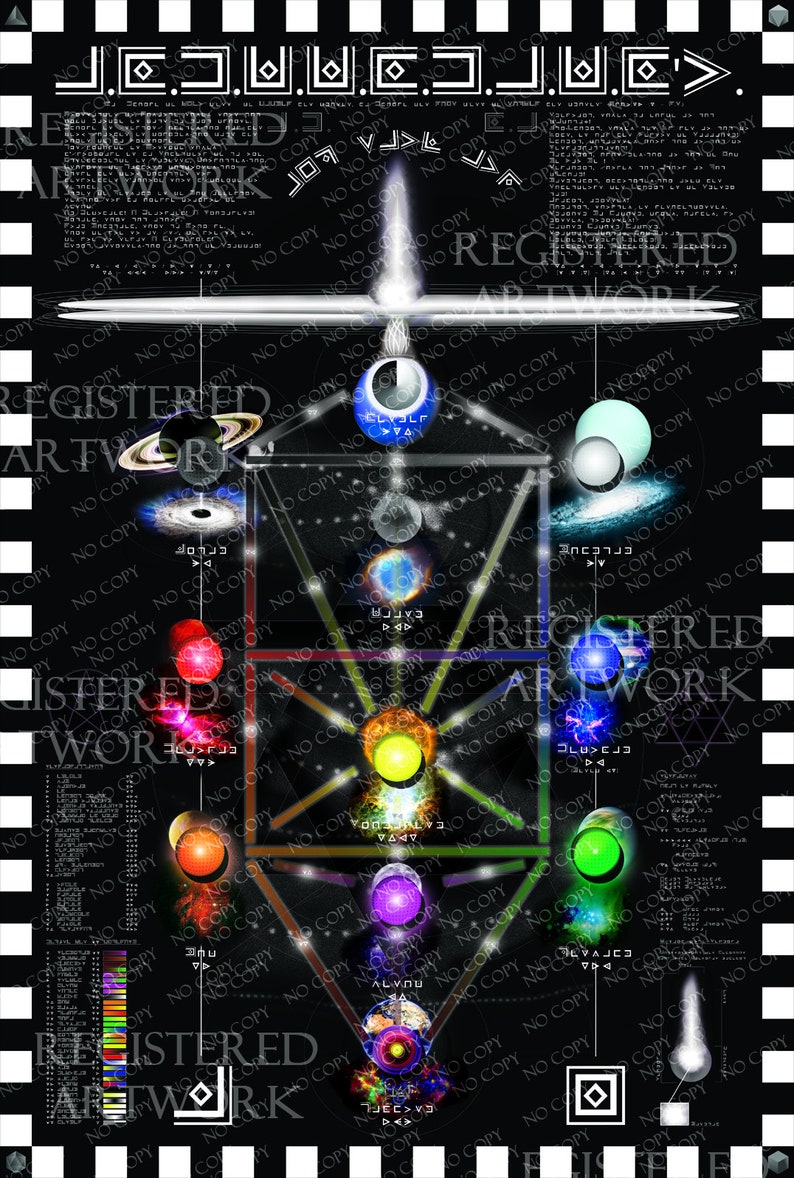 Tree of Life "king Solomon" Pack: the 10 Framed Sephiroth + Daath + the ...