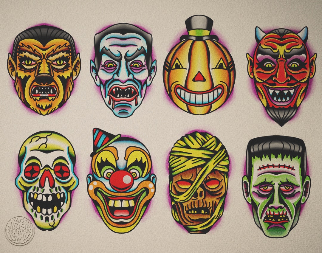 Vintage Mask Flash Sheet - Etsy
