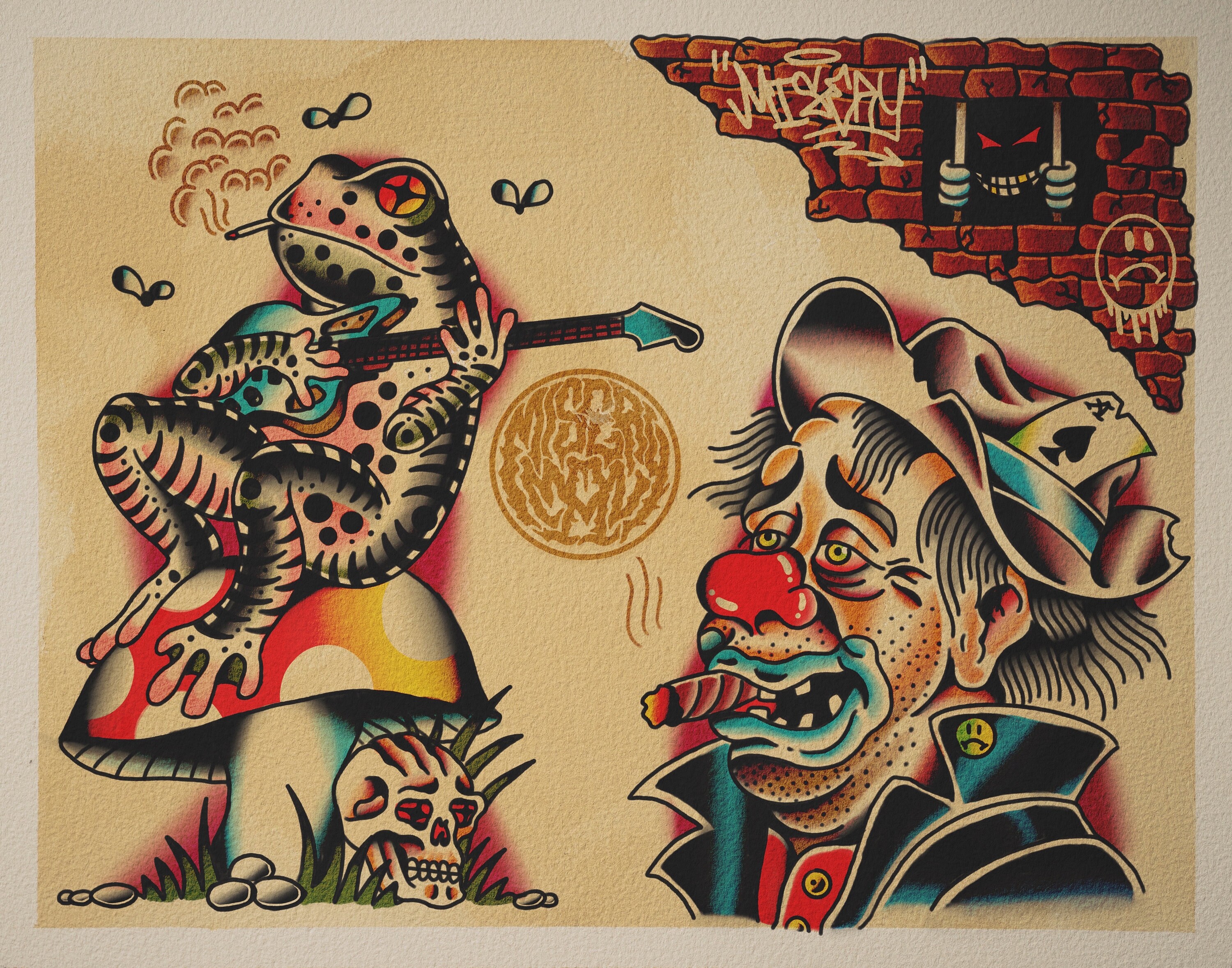 Frog and Clown Flash Sheet - Etsy