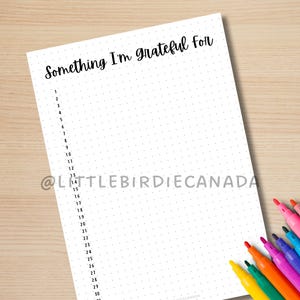 Gratitude Bundle - PRINTABLE Journal Page - Gratitude Journal - Daily ...