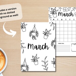 March Title Page March Calendar PRINTABLE Calendar Printable Title Page ...