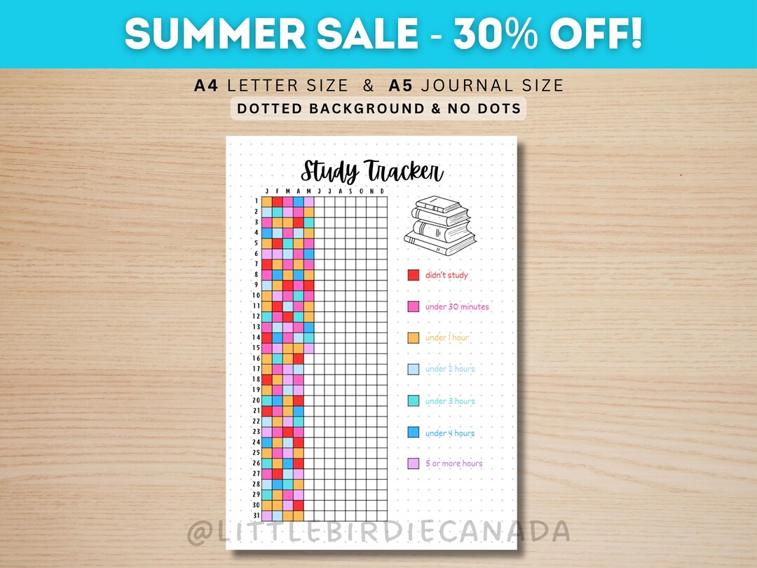 Study Tracker - PRINTABLE Journal Page - Student Journal - Student ...